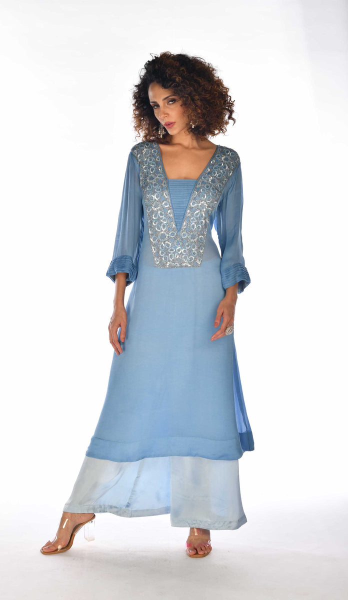 Embroidered Kurta Set – Isadaa